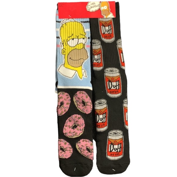 Fox Cartoon | Underwear & Socks | Homer Simpson Duff Beer Donuts Socks ...